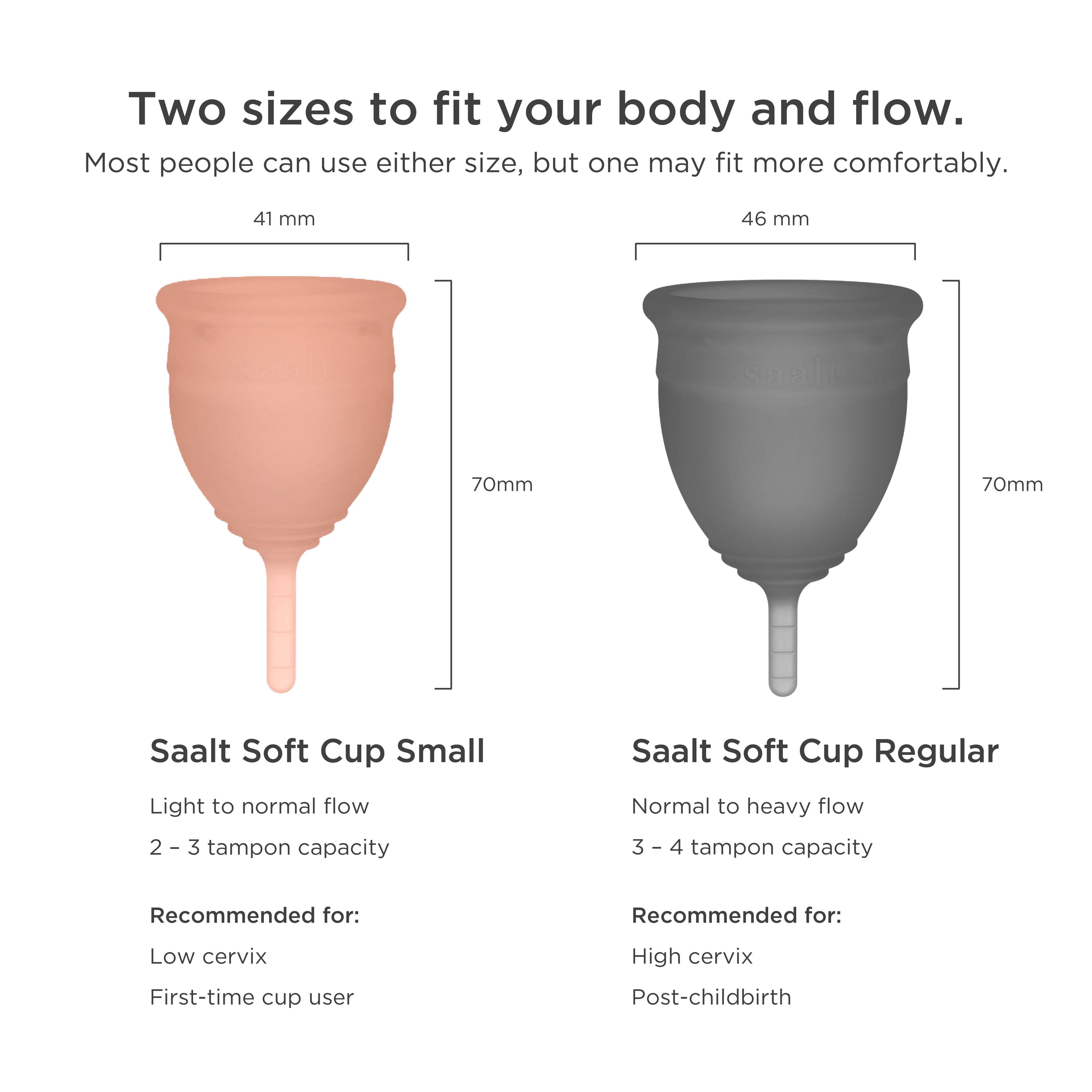 Saalt Soft Duo Pack | Menstrual Cups