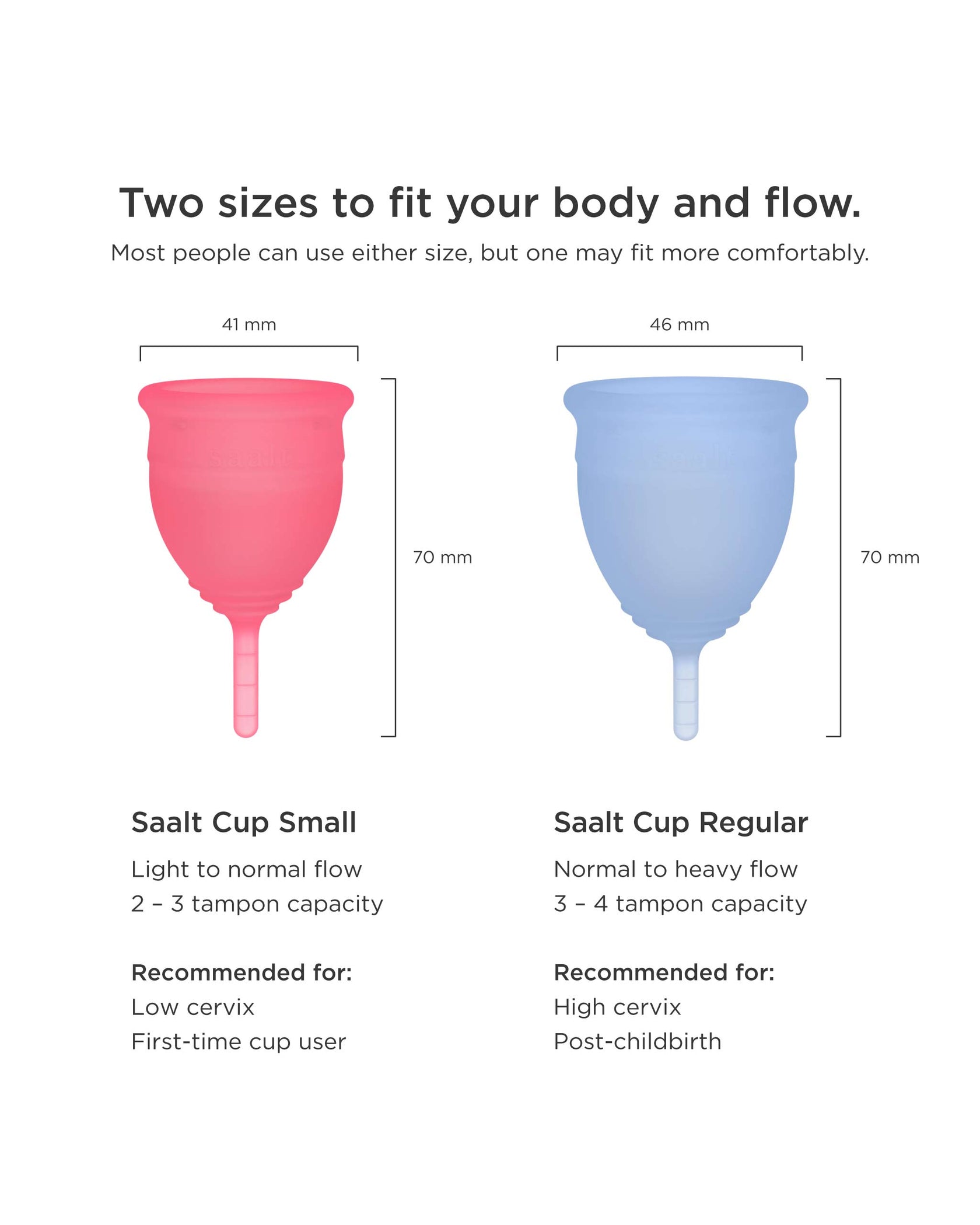 Saalt Duo Pack | Menstrual Cups | Saalt